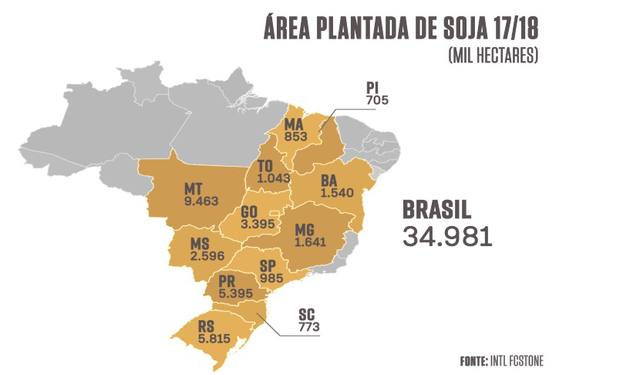 Área plantada de soja deve aumentar 3% na safra 2017/2018 | Canal Rural