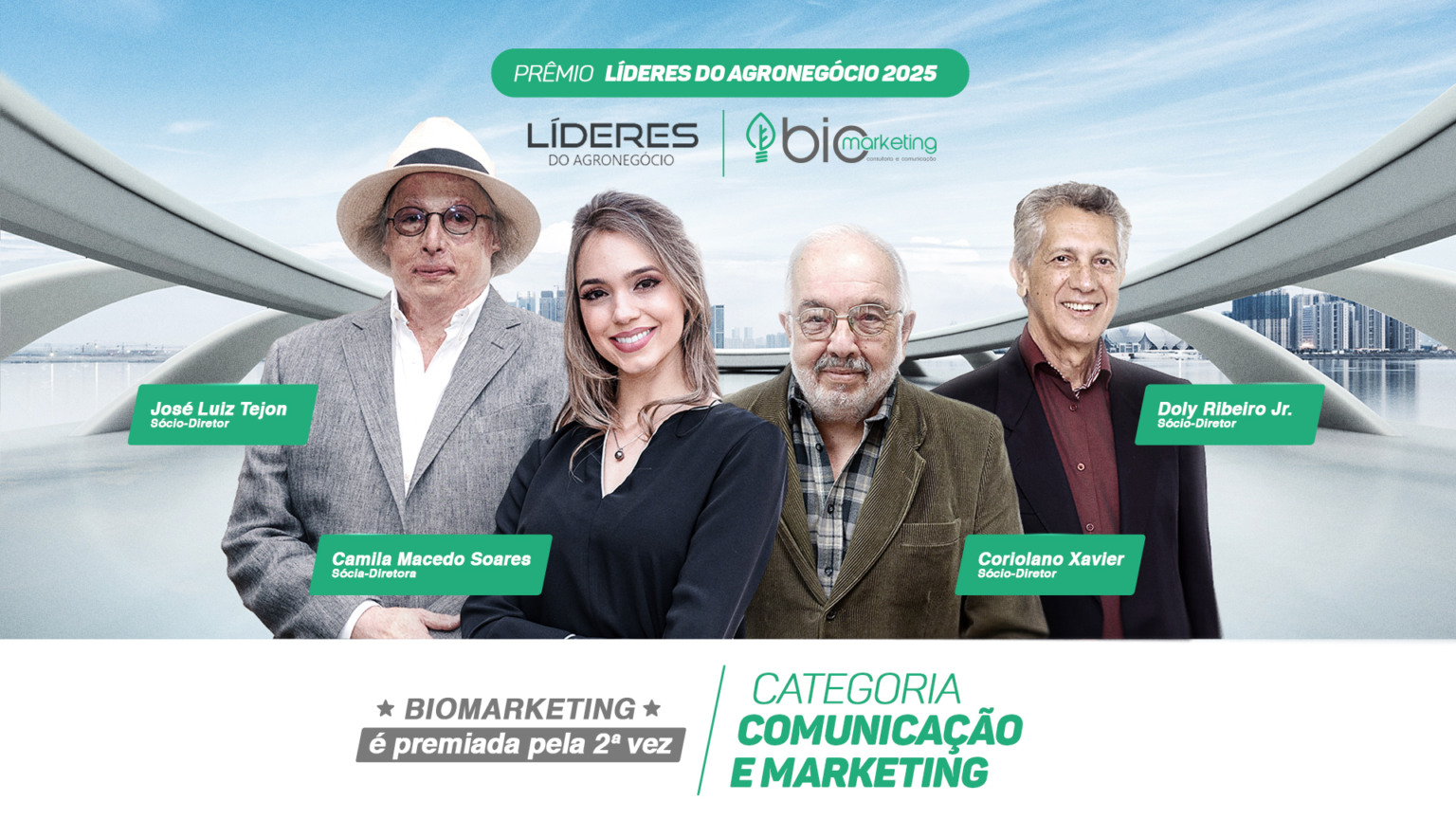 Biomarketing recebe prêmio Líderes do Agronegócio pelo 2º ano consecutivo